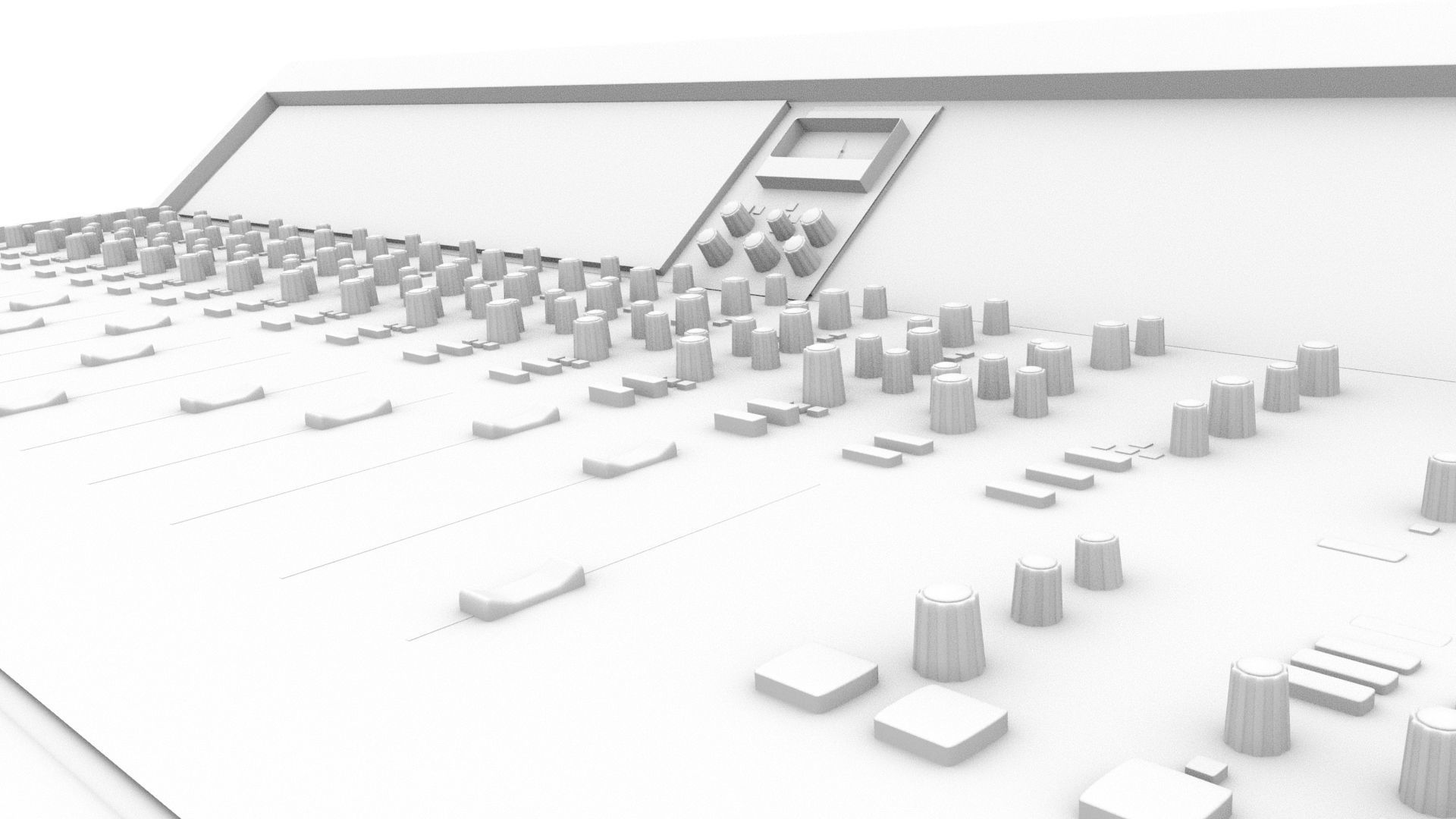 Mixing desk 3D model | CGTrader