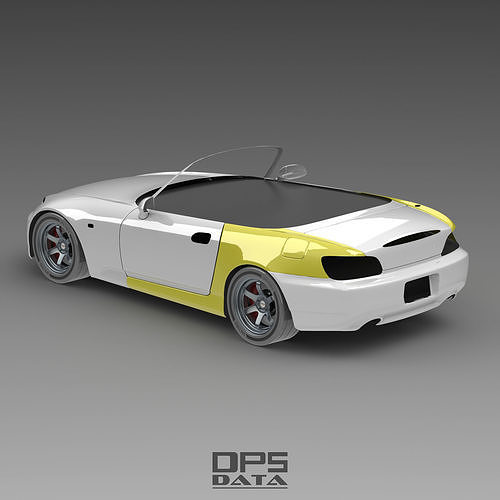 S2000 AP2 Rear Quarter Panel Surfaces 3D Laser-Scanned 3D model | CGTrader