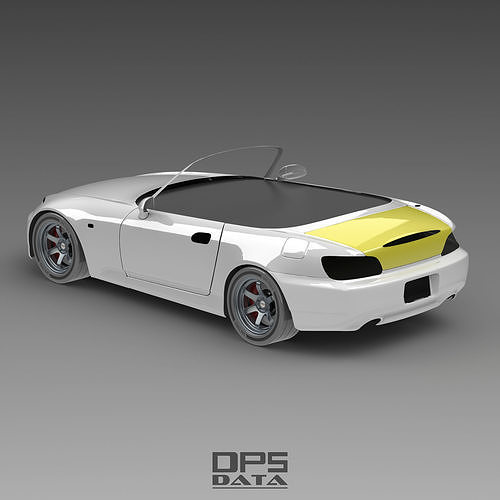 S2000 AP2 Trunk Exterior Surface Model - 3D Laser-Scanned 3D model ...