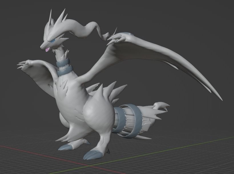 Reshiram 3D model 3D printable | CGTrader