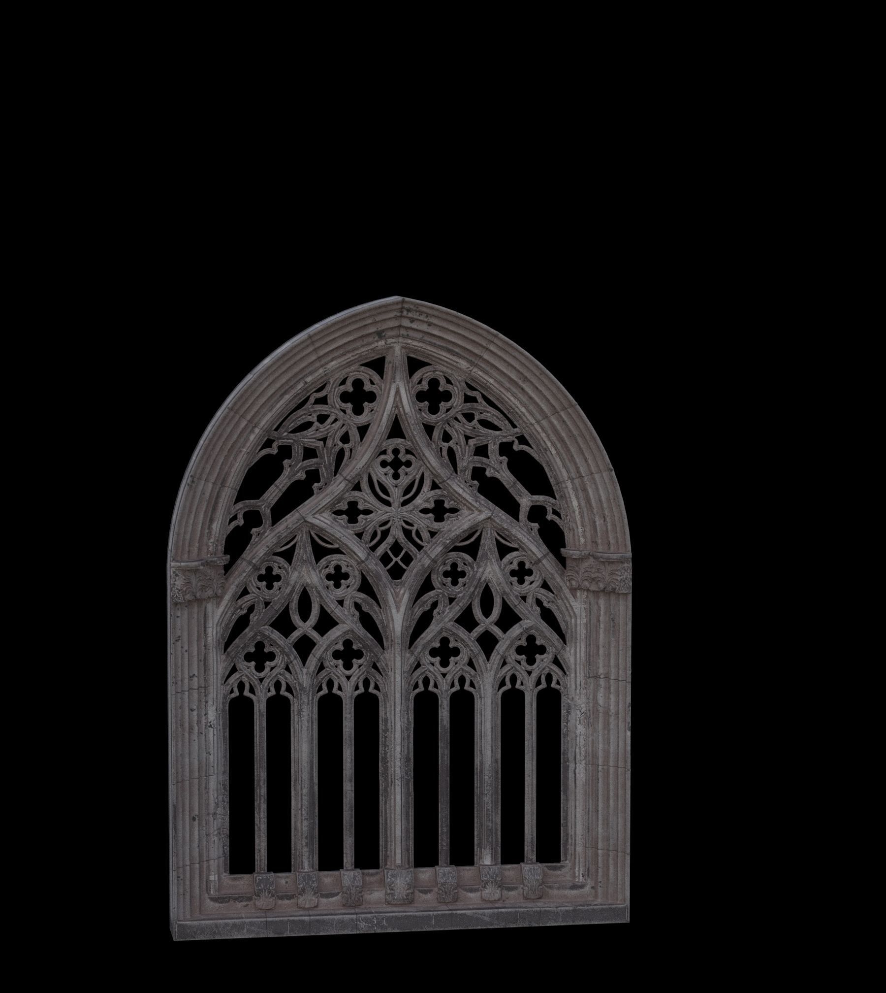 3D model 05 Medieval Textured windows pack 01 VR / AR / low-poly | CGTrader