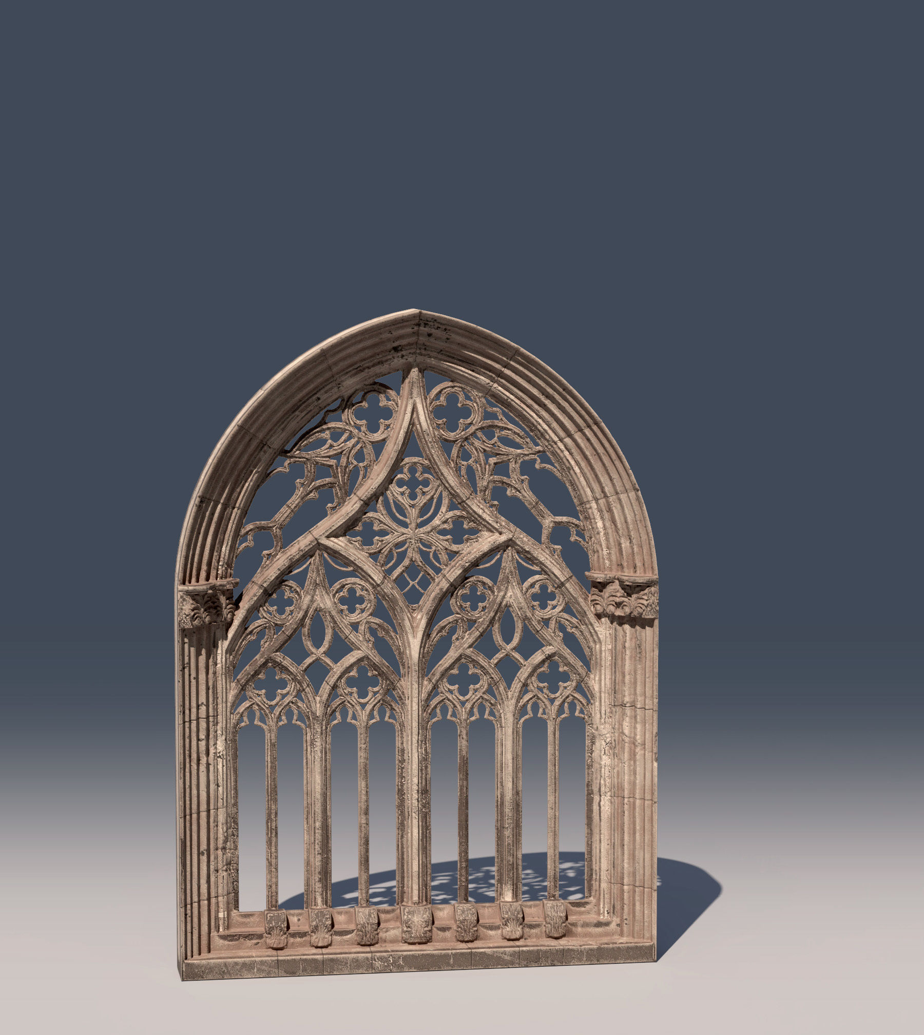 3D model 05 Medieval Textured windows pack 01 VR / AR / low-poly | CGTrader