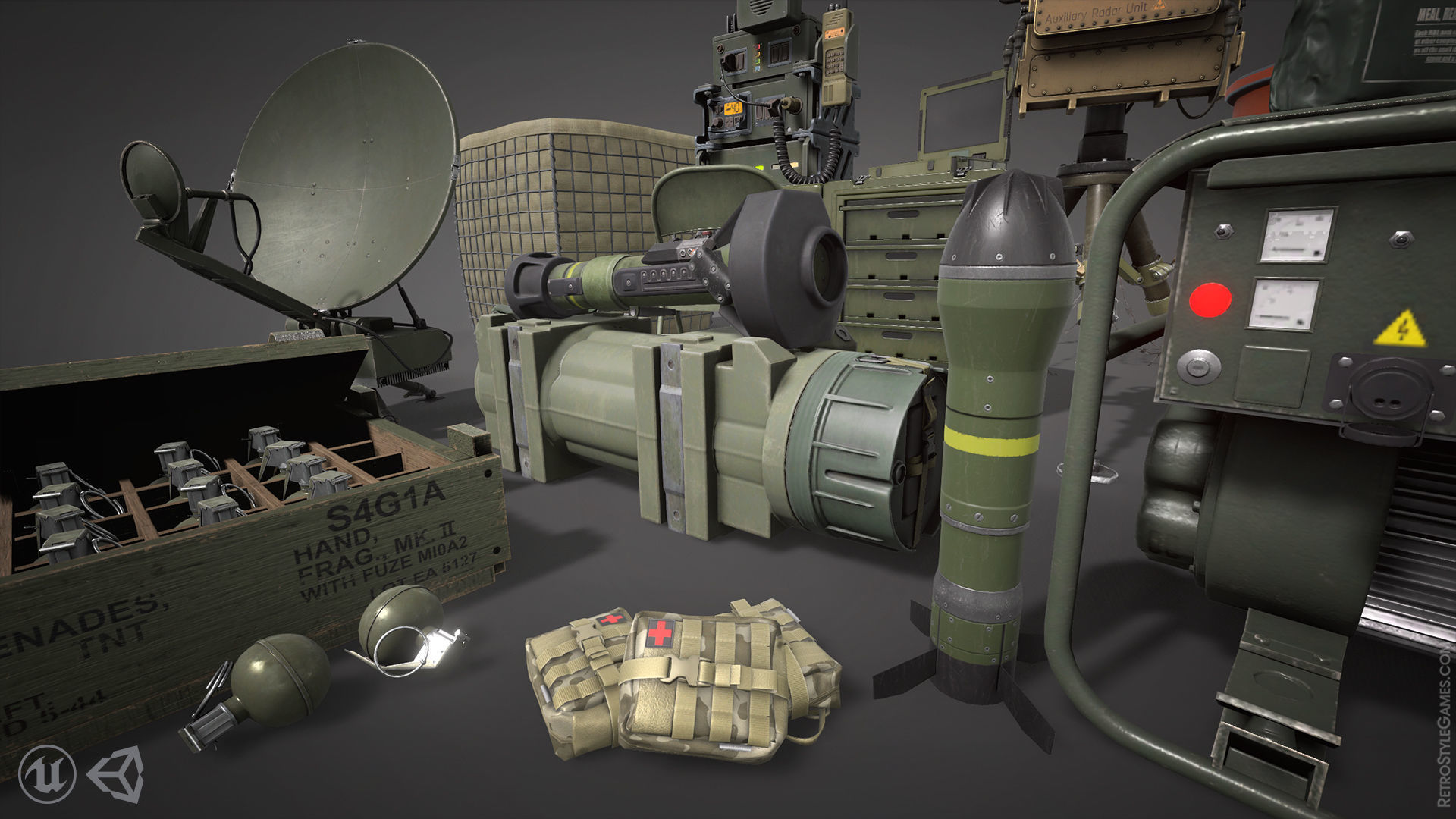 3D model Defense Line - Ultimate Pack VR / AR / low-poly | CGTrader