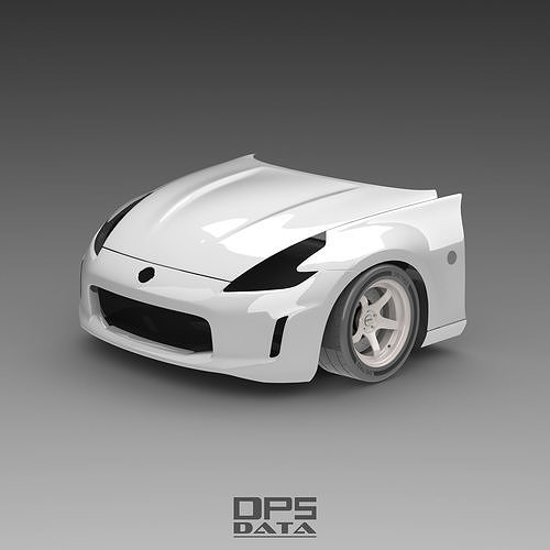 370Z Z34 Front Assembly Exterior Surfaces - 3D Laser-Scanned 3D model ...