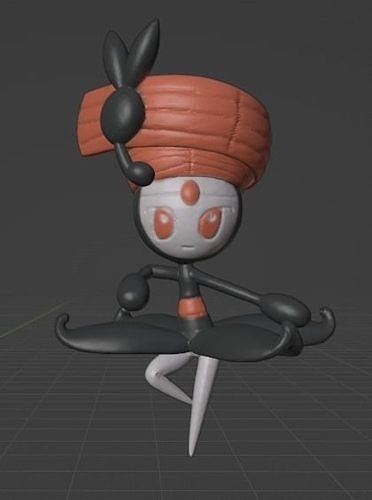 Meloetta Pirouette Forme 3D model 3D printable | CGTrader