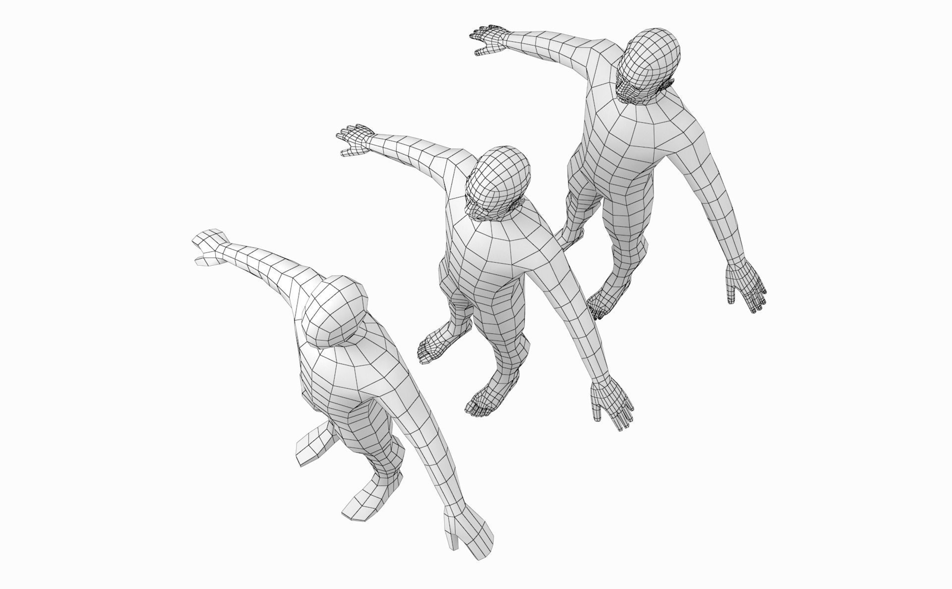 Natural Male in A-Pose Base Mesh 3D model | CGTrader