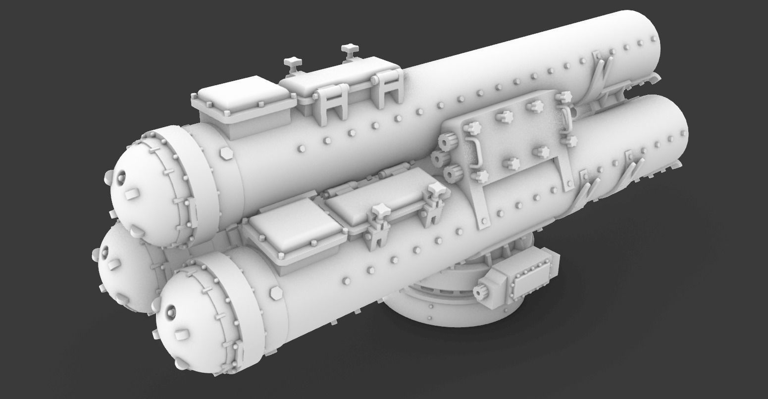 3D model Mark 32 Surface Vessel Torpedo Tubes VR / AR / low-poly | CGTrader