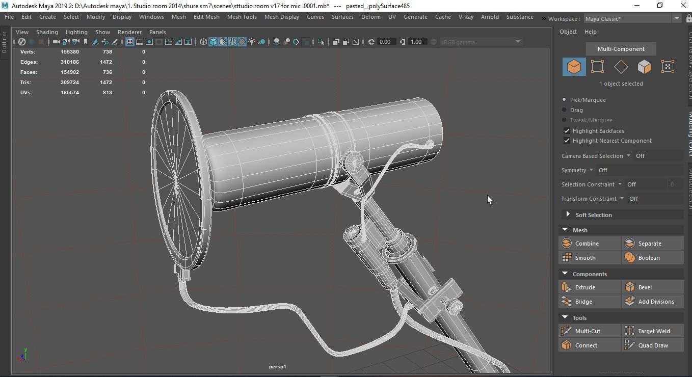 Condenser Microphone 3D model 3D model | CGTrader