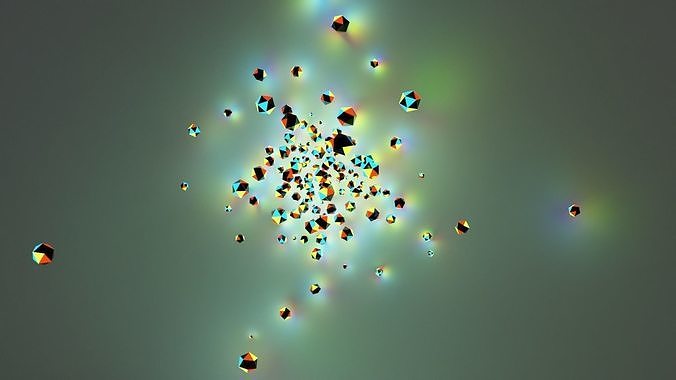 Rigid particles free VR / AR / low-poly 3D model animated | CGTrader