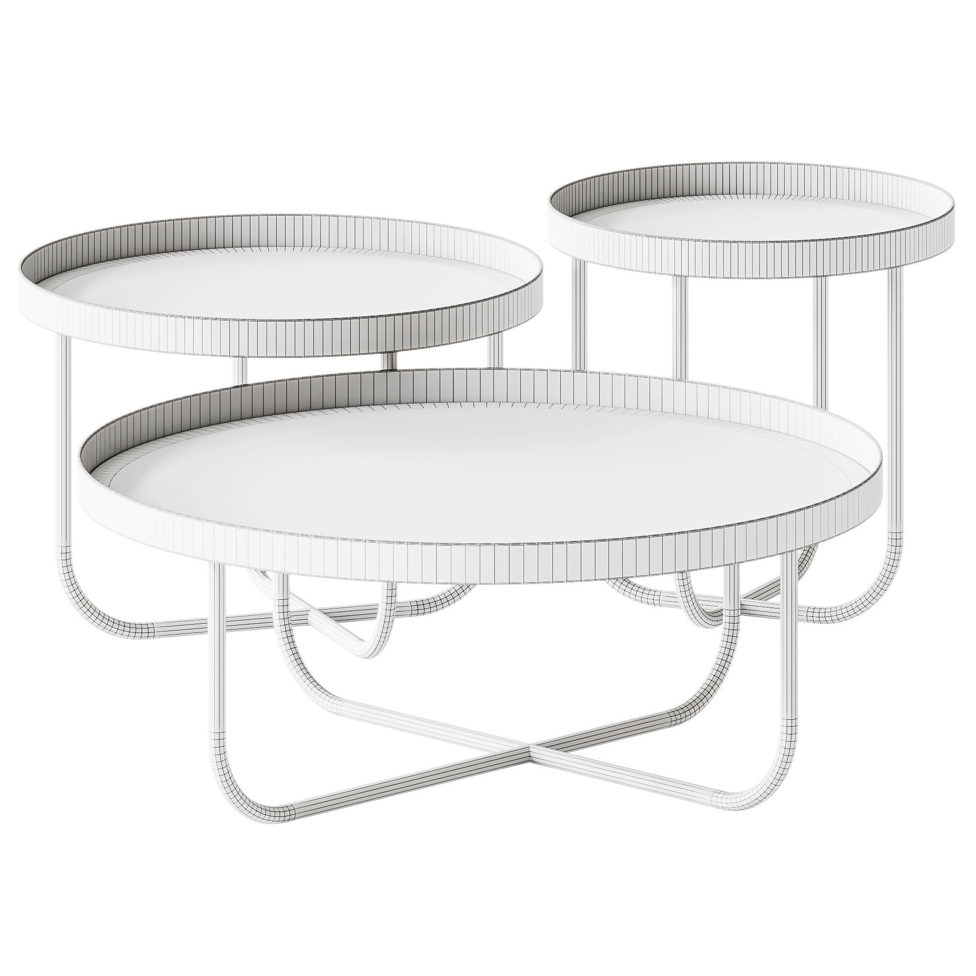 INNOVA Imbottiti Tube Coffee Tables 3D model | CGTrader