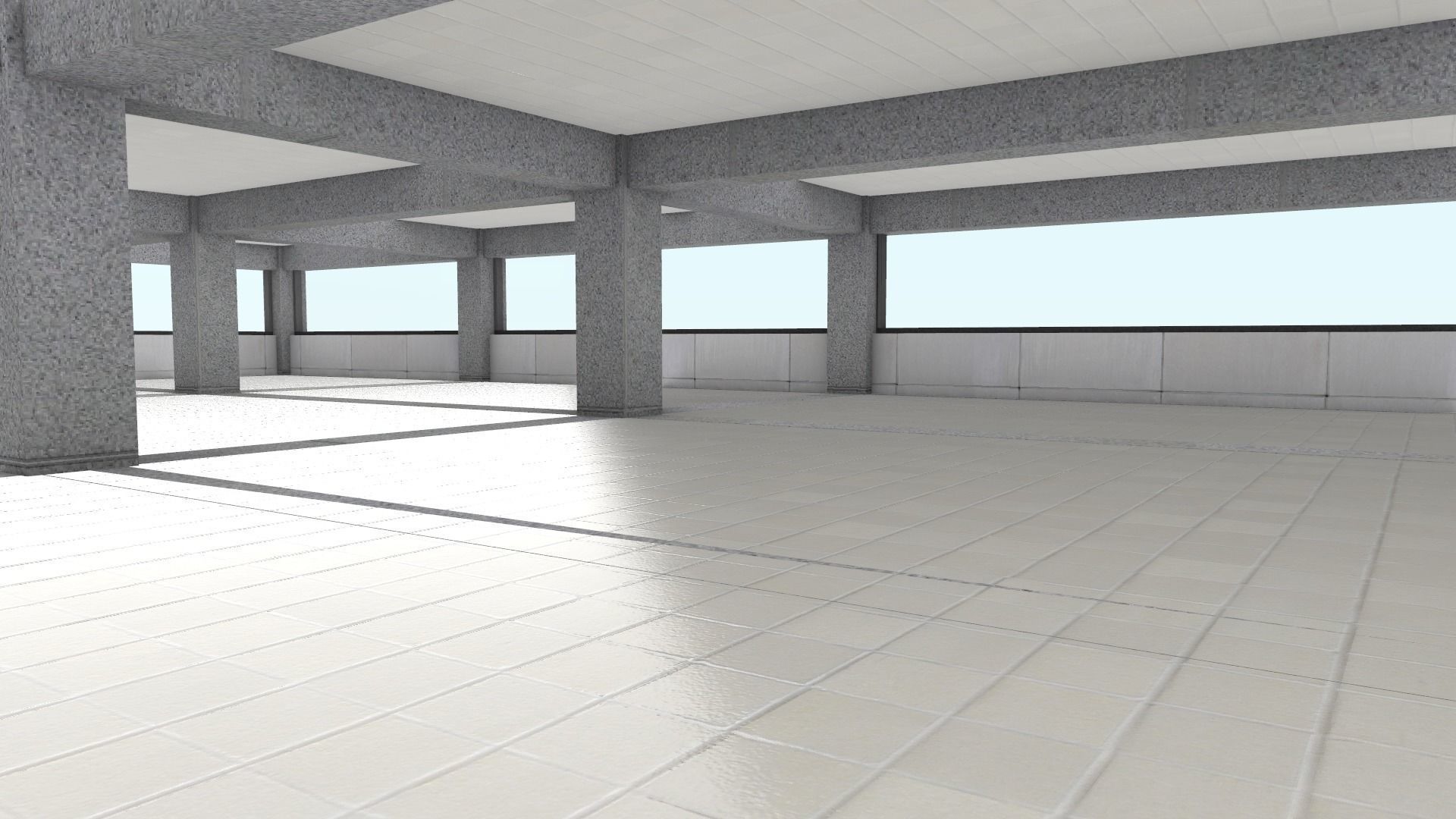 Reinforced concrete high-rise building 3D model | CGTrader