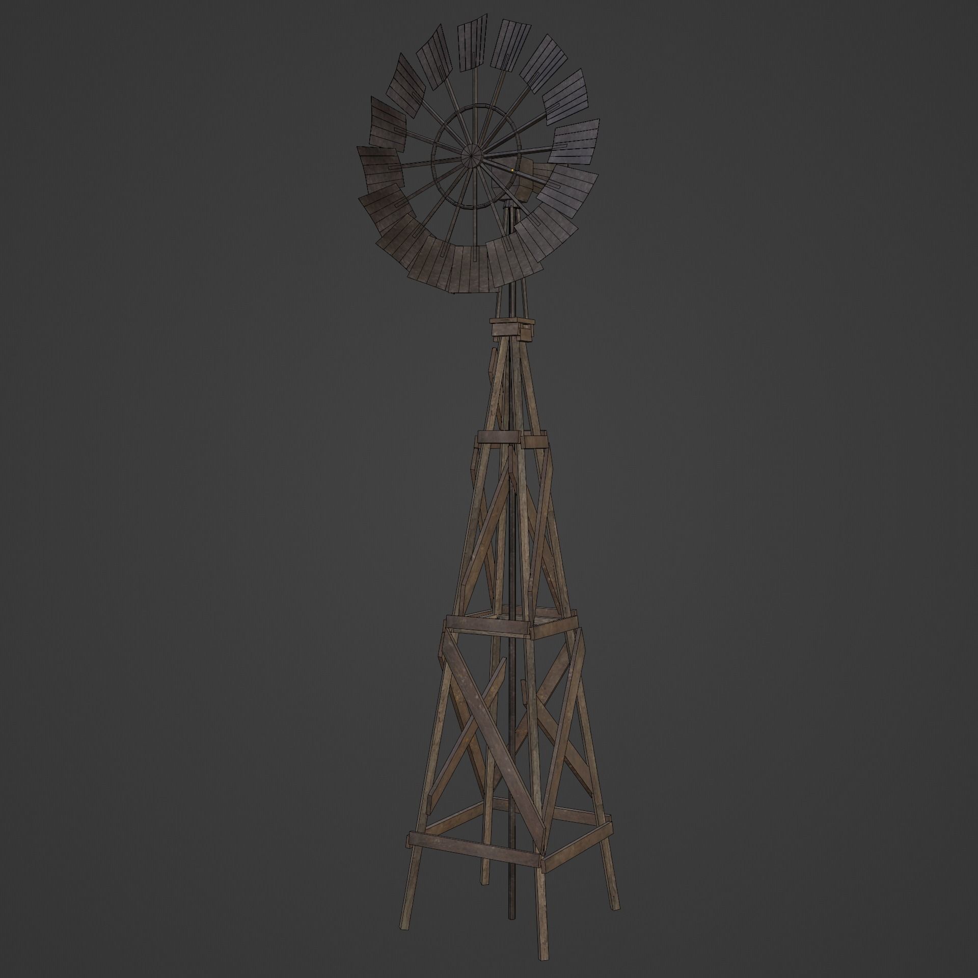 3D model WILD WEST WESTERN WINDMILL WIND MILL TURBINE COLLECTION VR / AR / low-poly | CGTrader