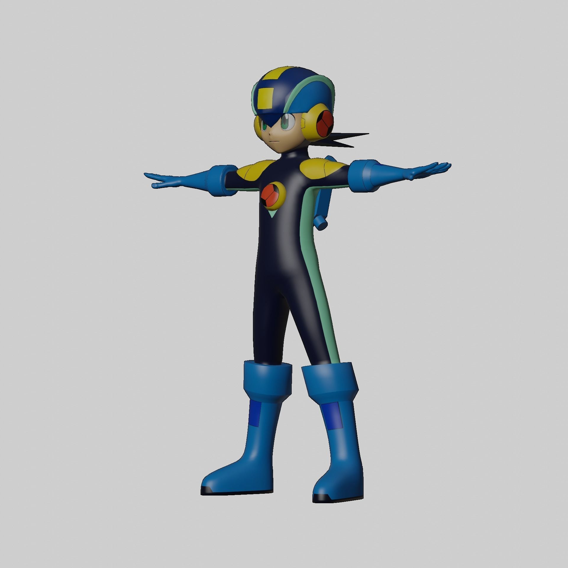 3D model Megaman EXE Model VR / AR / low-poly | CGTrader