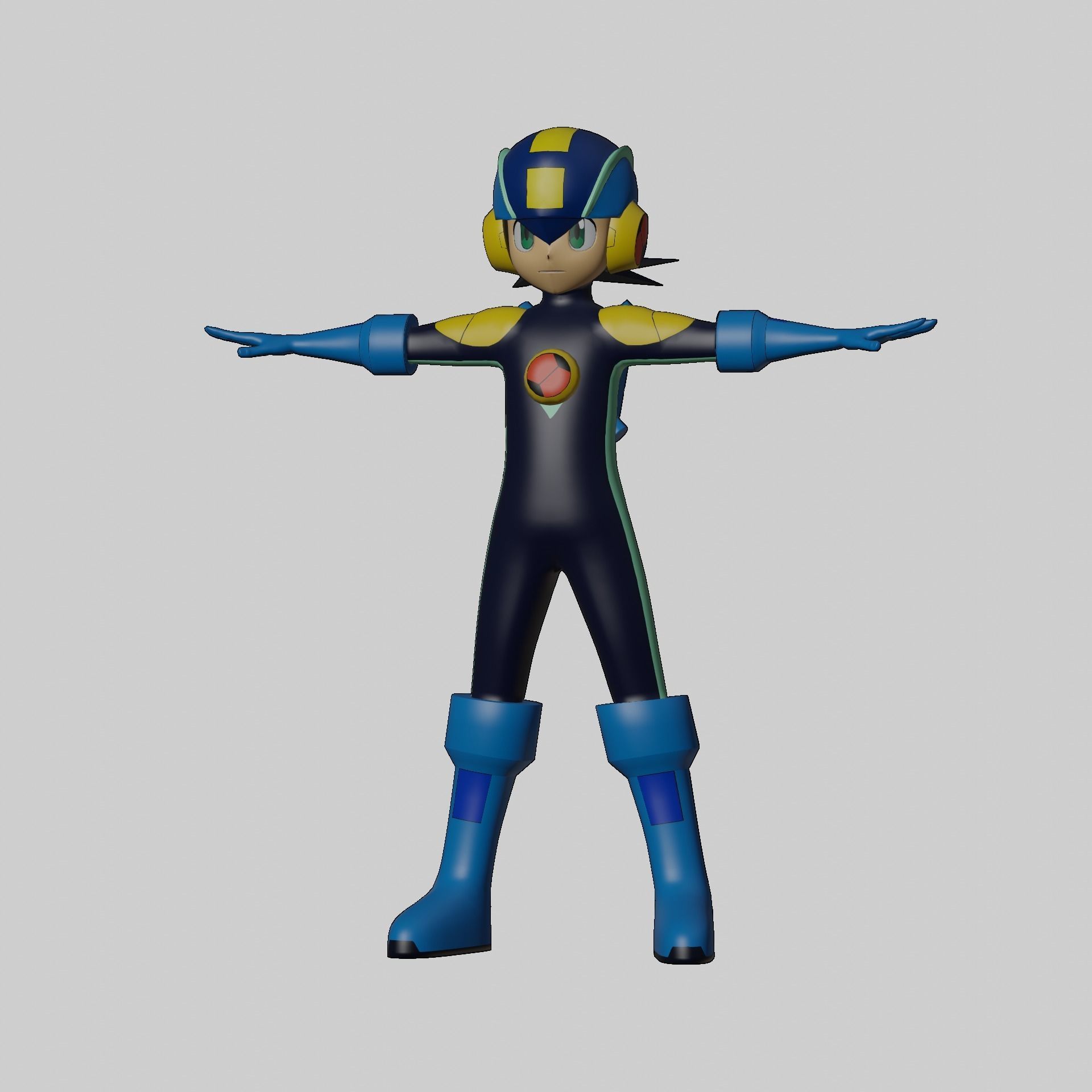 3D model Megaman EXE Model VR / AR / low-poly | CGTrader
