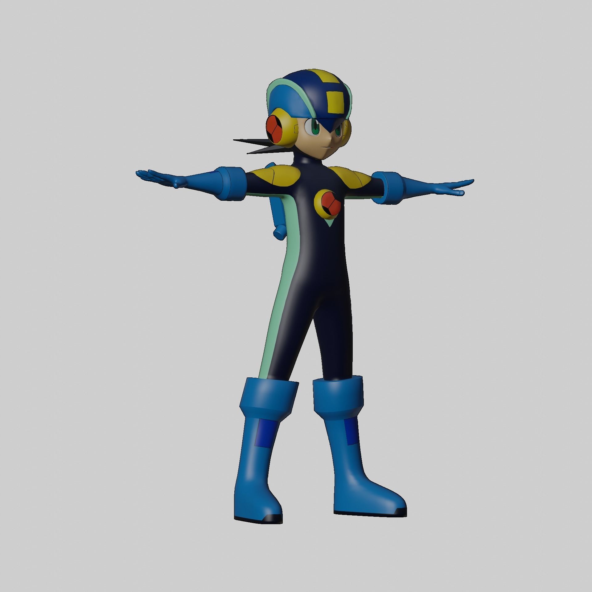 3D model Megaman EXE Model VR / AR / low-poly | CGTrader