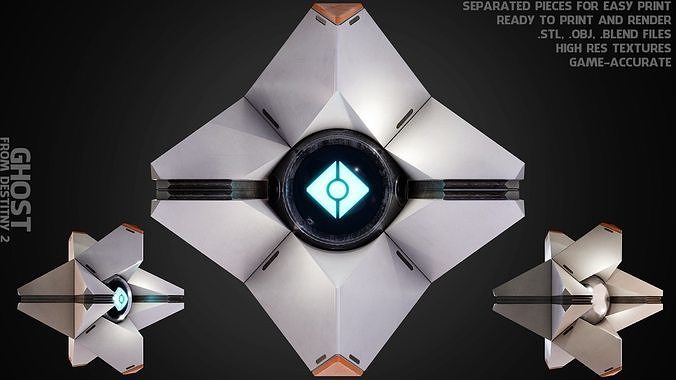 Destiny Ghost for Cosplay 3D model 3D printable | CGTrader