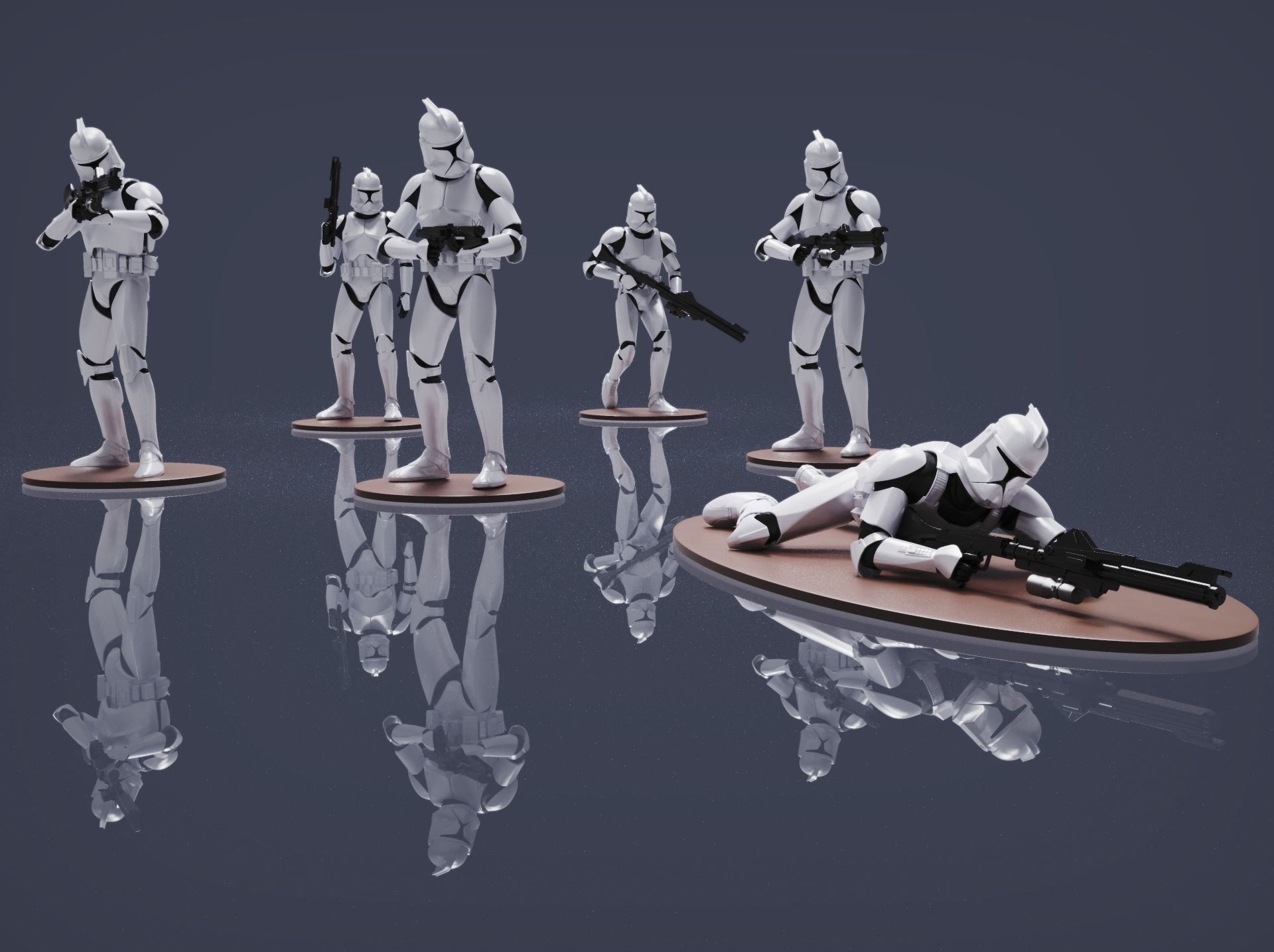 Star Wars Legion Clone Trooper Pack 2 3D model 3D printable | CGTrader