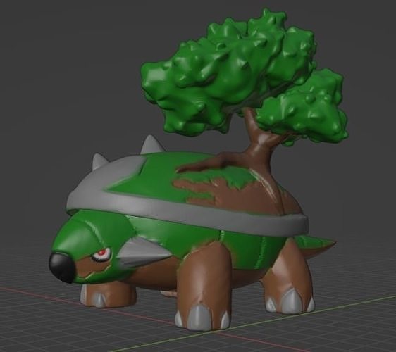Torterra 3D model 3D printable | CGTrader