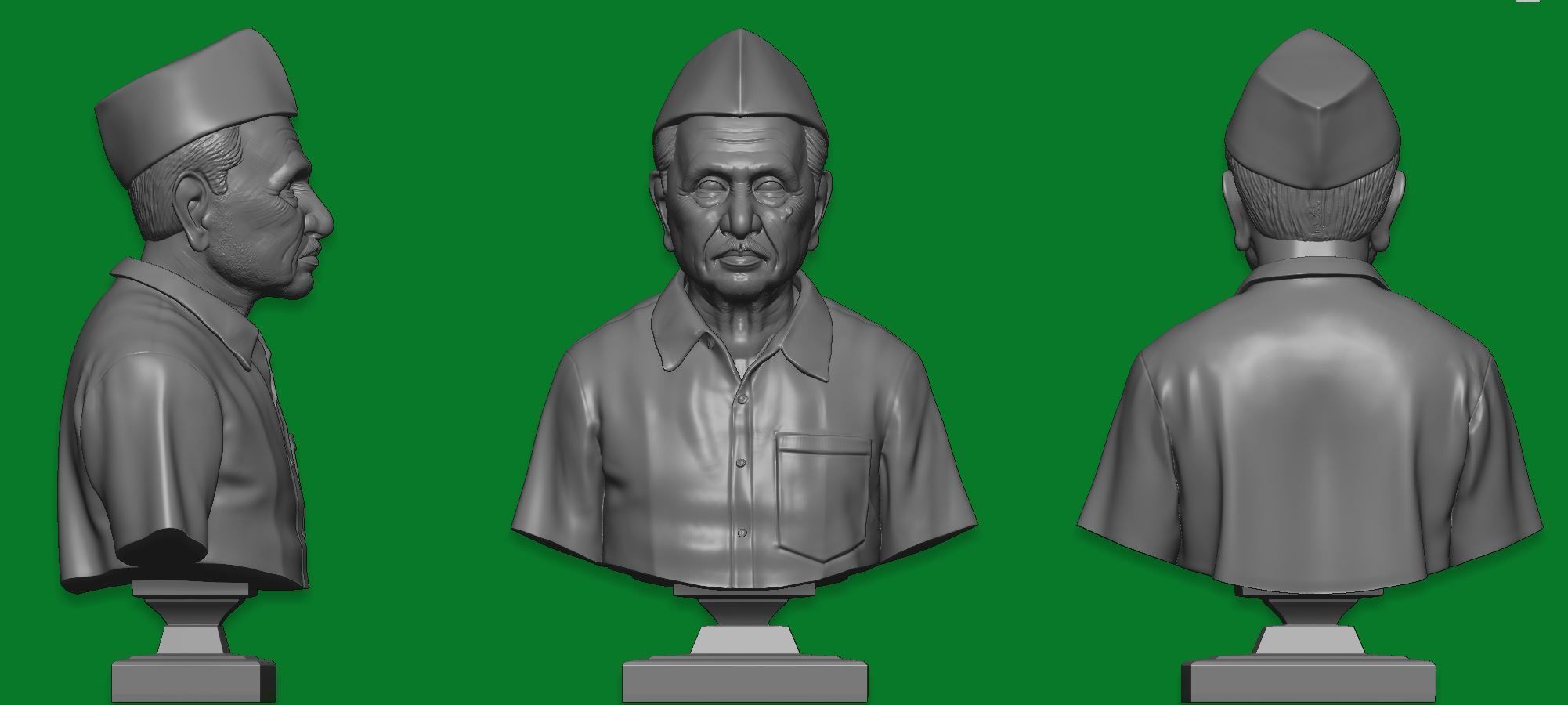 Old mam printable model 3D model 3D printable | CGTrader