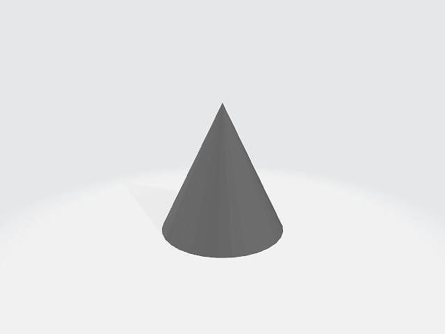 basic cone free 3D model | CGTrader