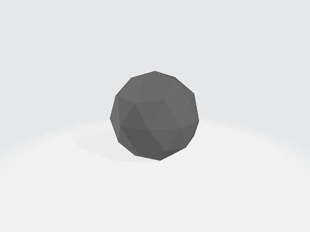 icosphere free 3D model | CGTrader