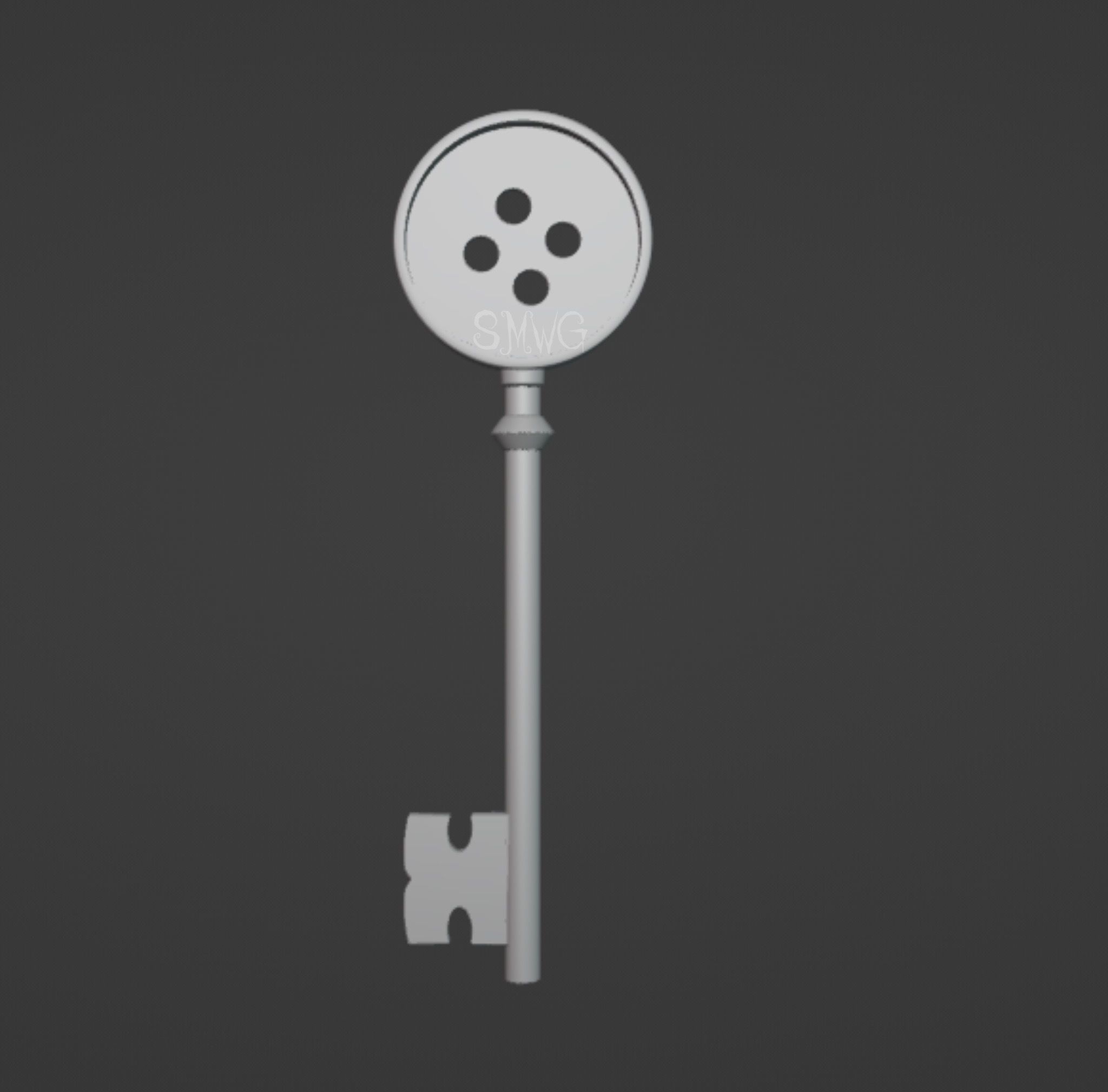 Button Key 3D model 3D printable | CGTrader