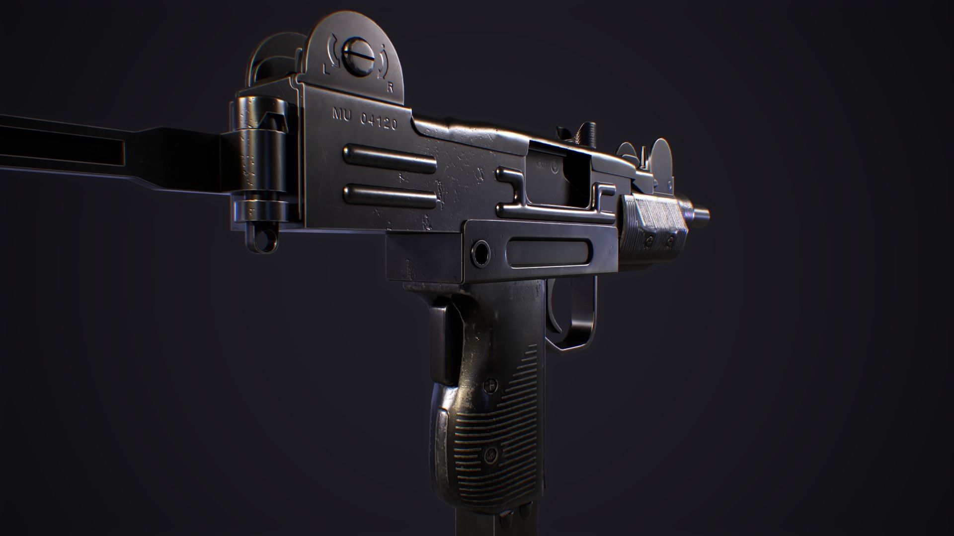 3D model Mini UZI Gun VR / AR / low-poly | CGTrader