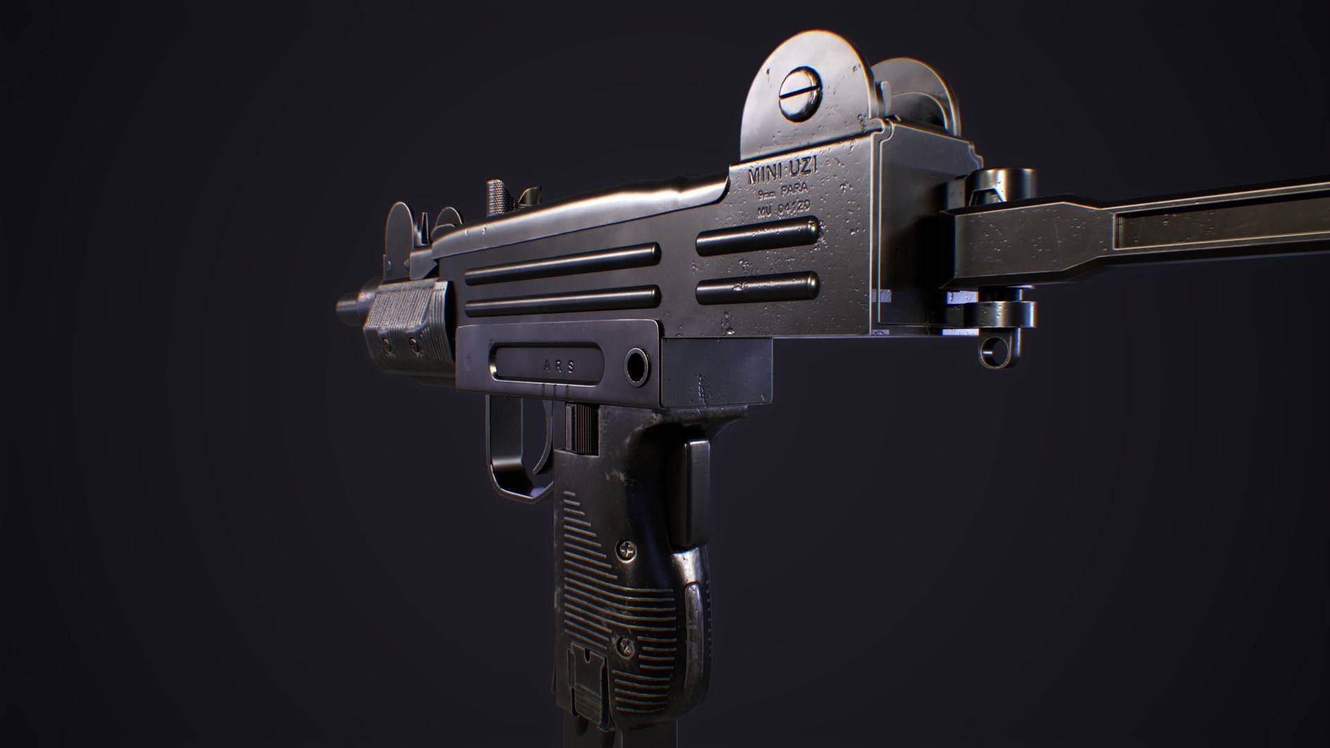 3D model Mini UZI Gun VR / AR / low-poly | CGTrader