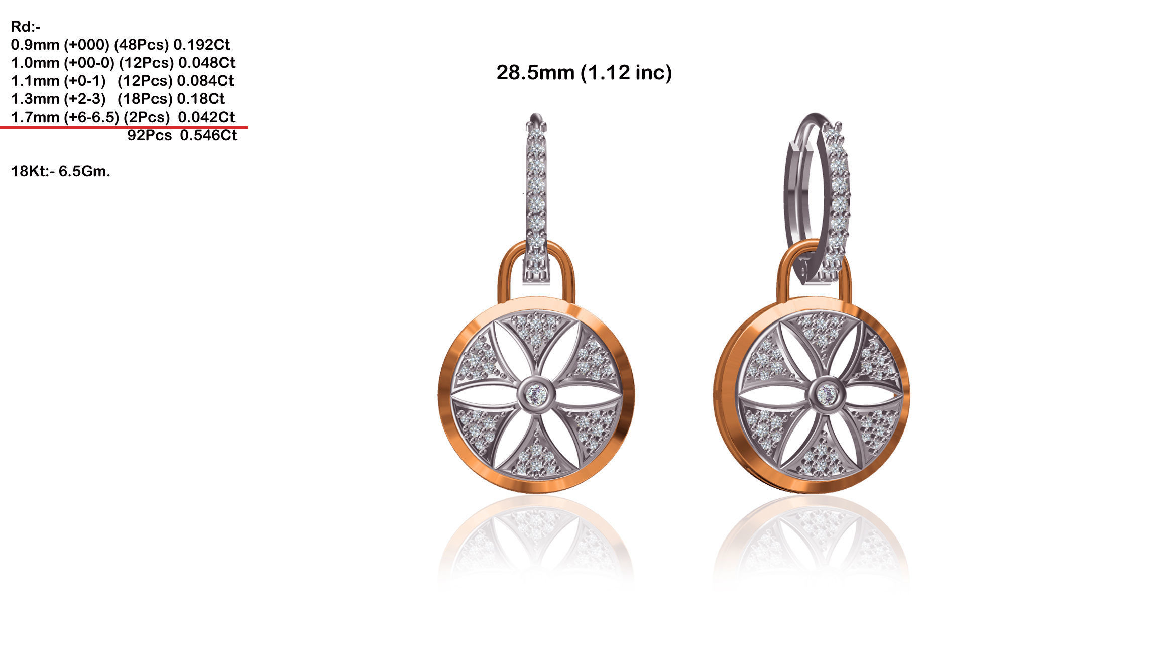 Women Long Earring STL JCD Details 3D model 3D printable | CGTrader