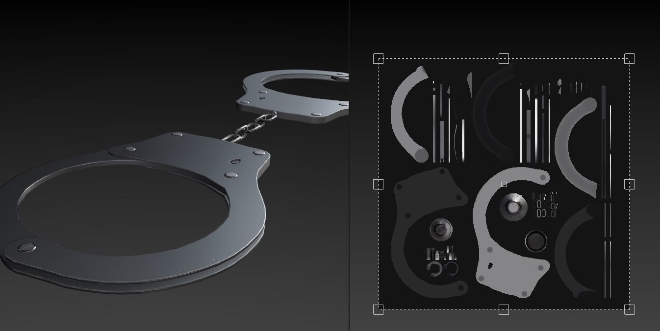 3D model Handcuffs VR / AR / low-poly | CGTrader