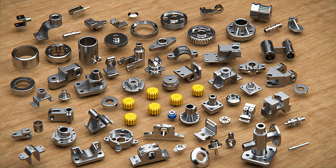 Mechanical Components Asset Pack Vol 2 for Blender 3D model | CGTrader