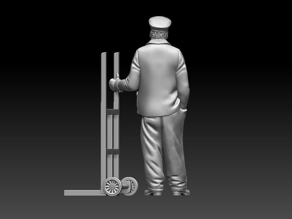 porter 3D model 3D printable | CGTrader