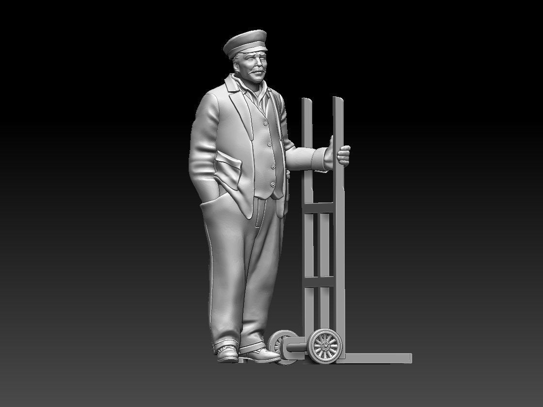 porter 3D model 3D printable | CGTrader
