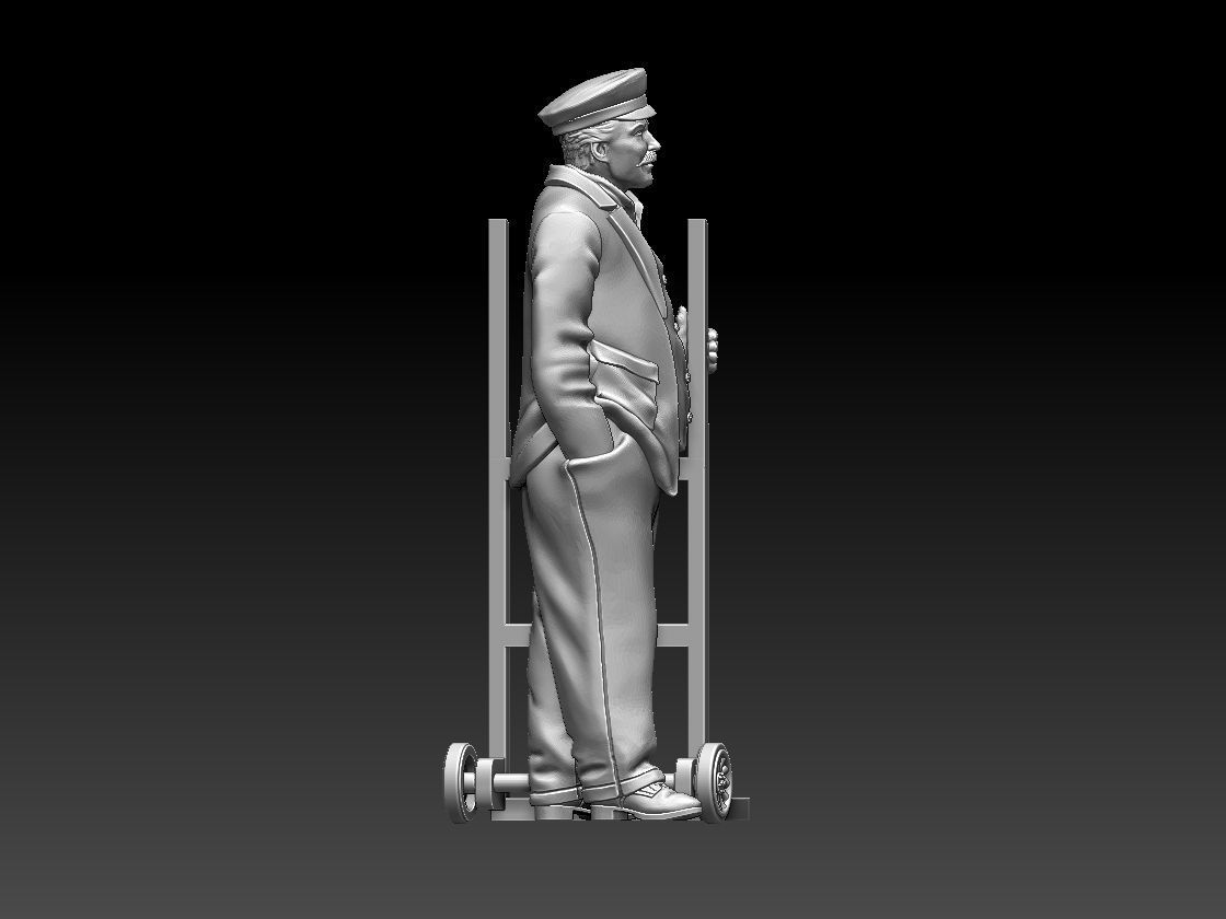 porter 3D model 3D printable | CGTrader