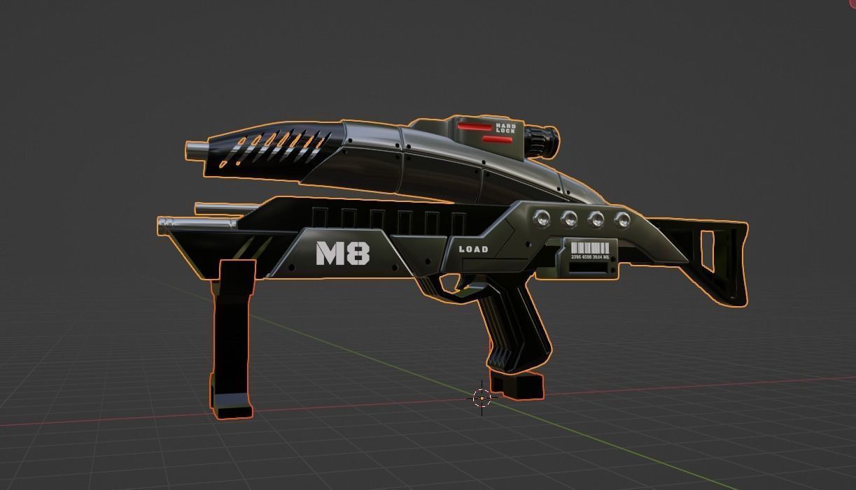 Mass Effect M8 Avenger assault rifle 3D model | CGTrader