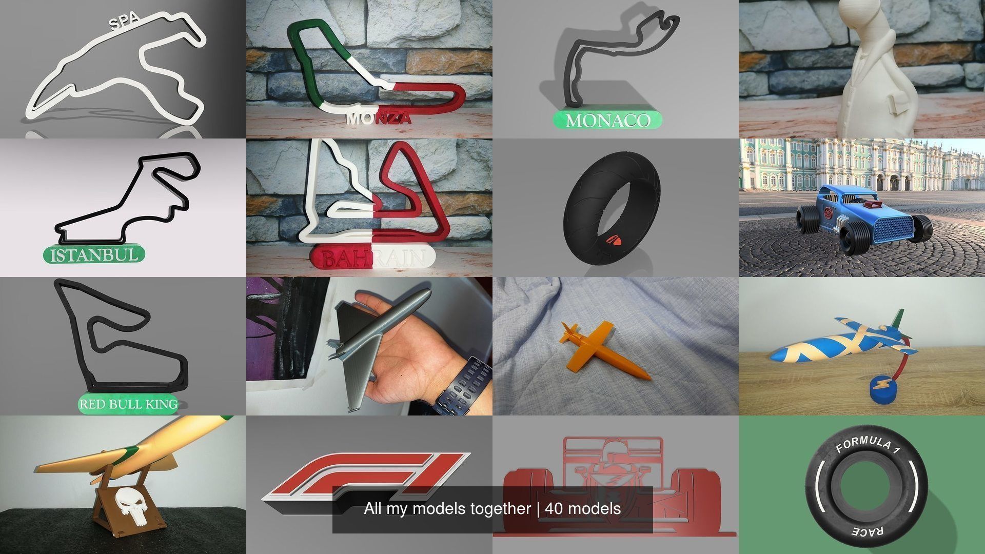 3D Model Collection All my models together VR / AR / low-poly | CGTrader