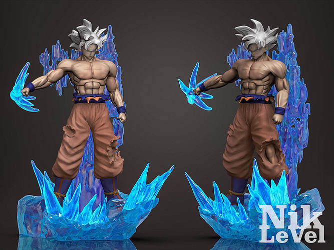 Son Goku Ultra Instinct Dragon Ball 3D Printable 3D model 3D printable ...