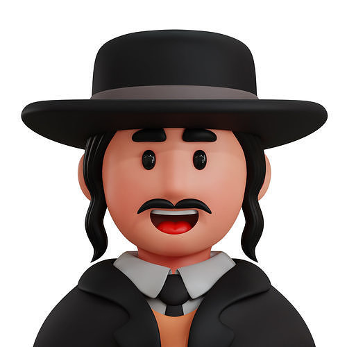 3D model 3D Jew Traditional Costume VR / AR / low-poly | CGTrader