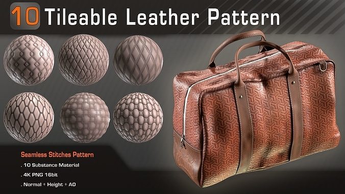 Tileable Laether Pattern Texture | CGTrader