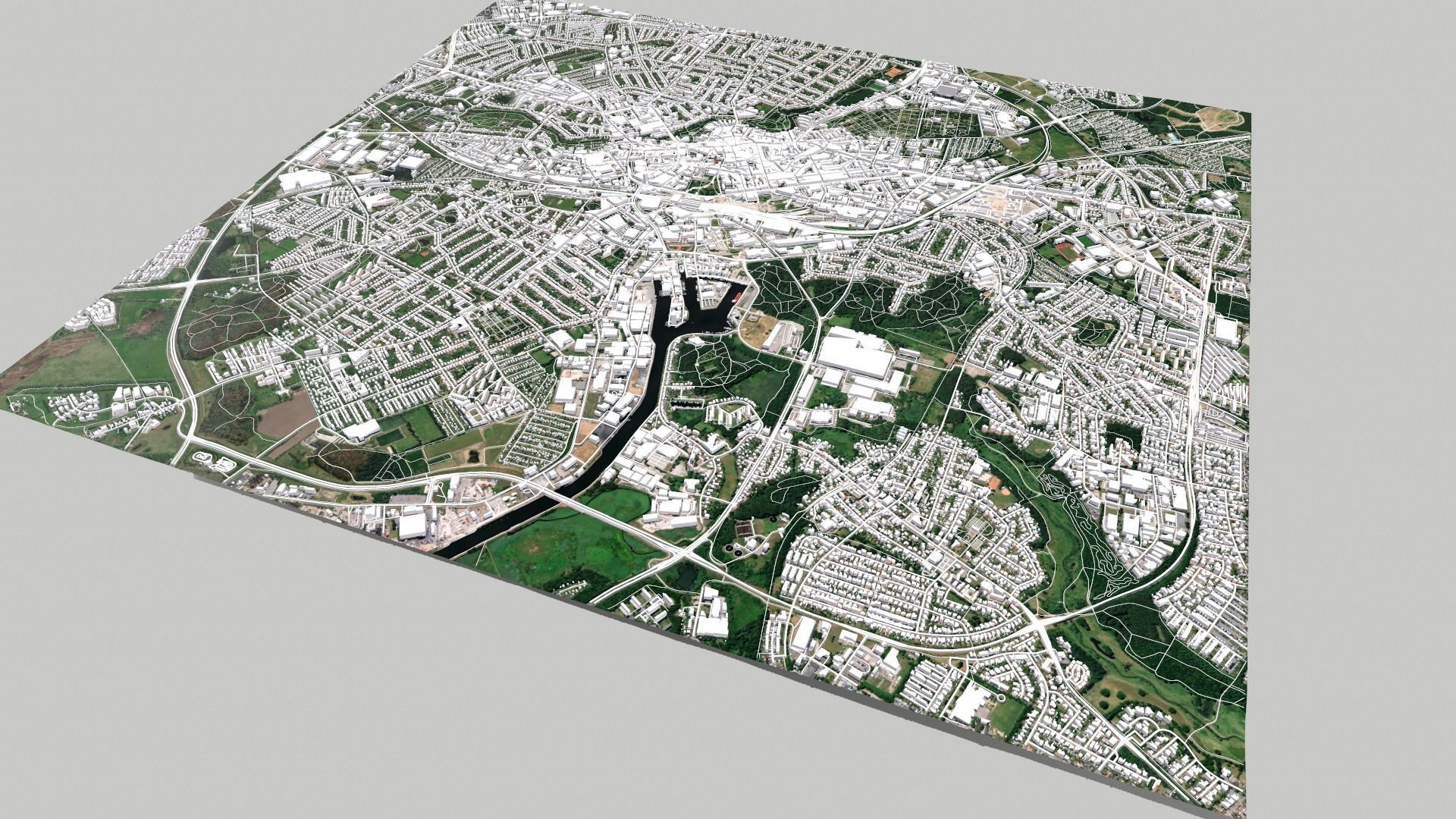 Cityscape Odense Denmark 3D model | CGTrader