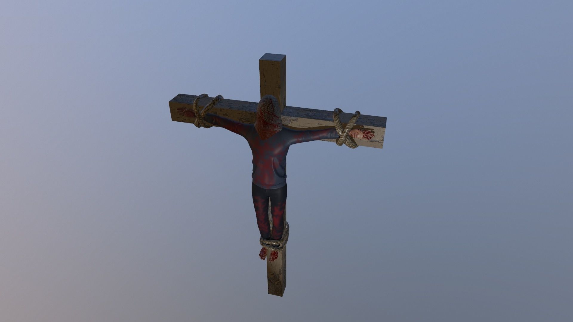 3D model crucified dead man VR / AR / low-poly | CGTrader