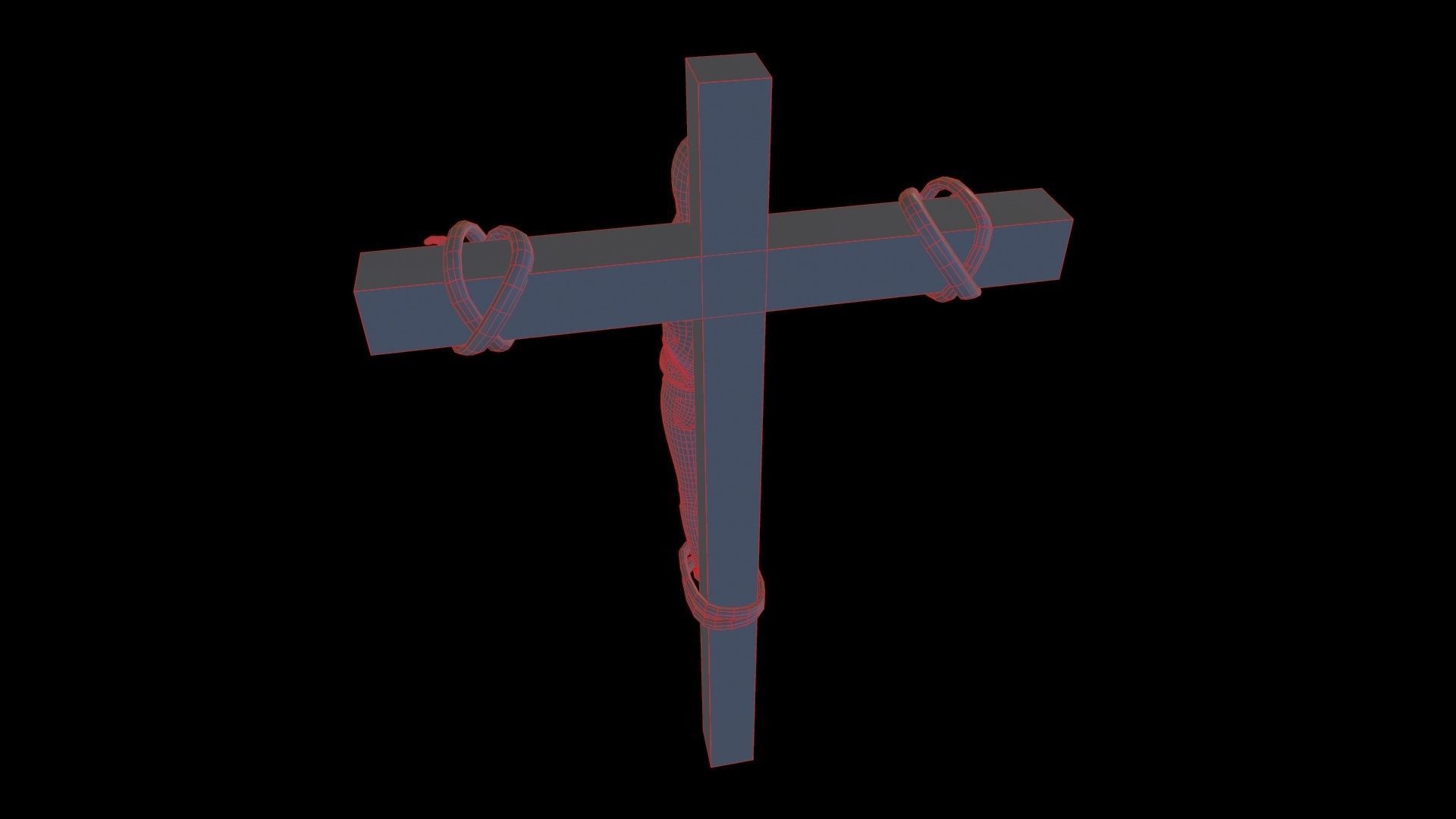 3D model crucified dead man VR / AR / low-poly | CGTrader