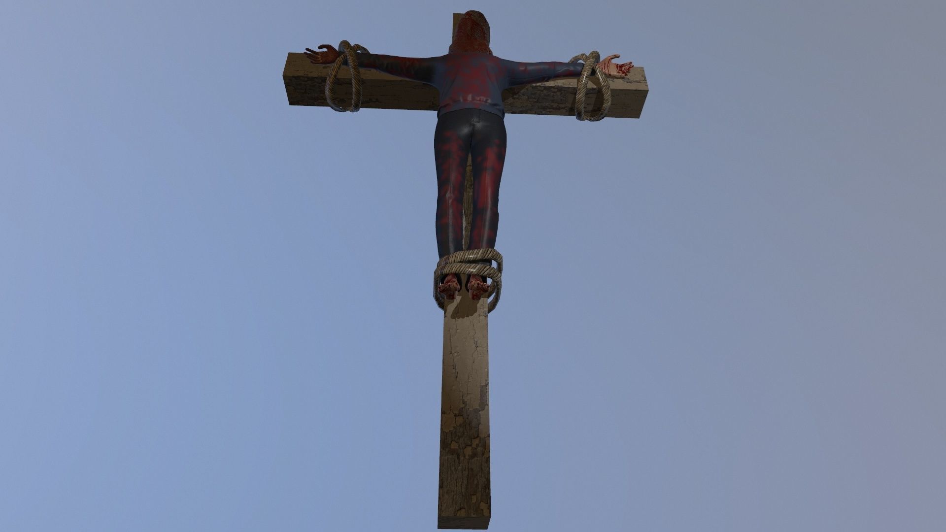 3D model crucified dead man VR / AR / low-poly | CGTrader