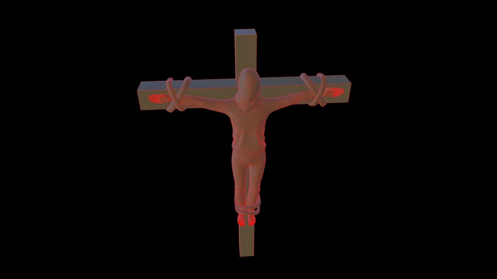 3D model crucified dead man VR / AR / low-poly | CGTrader