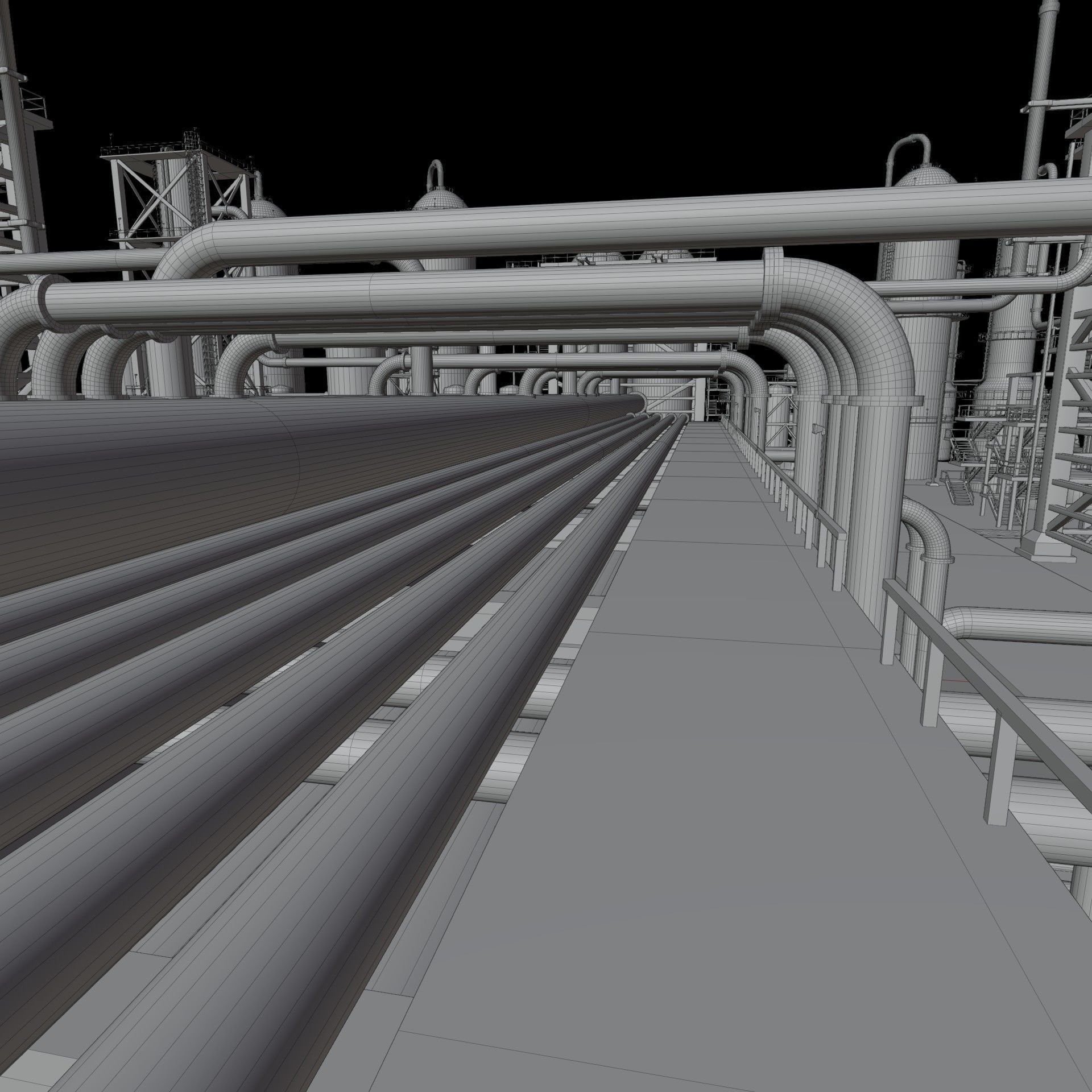 Refinery 3D model | CGTrader