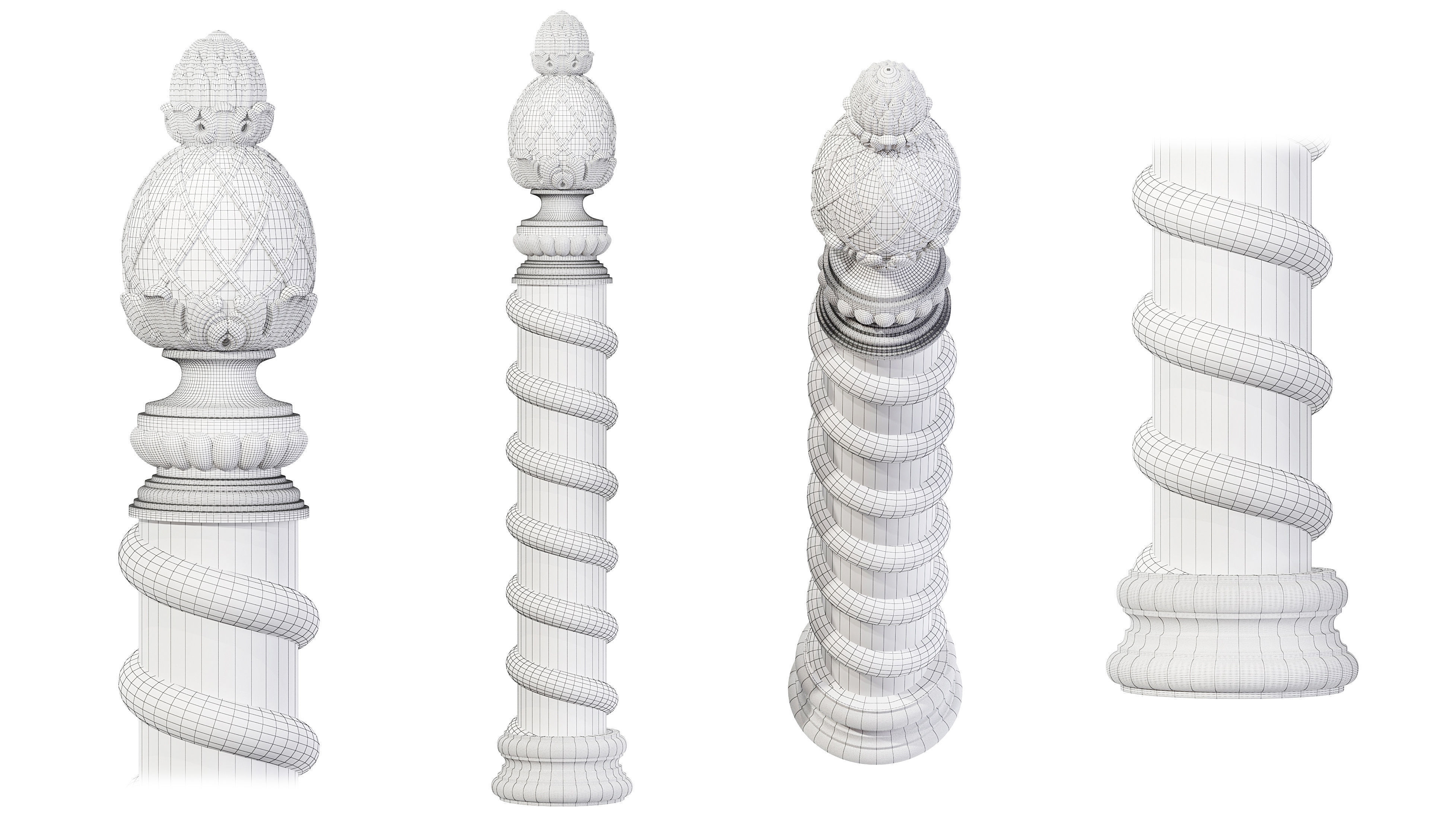 Classic baluster 04 3D model | CGTrader