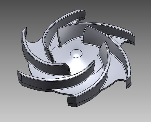 3x4-10H Impeller 3D model | CGTrader