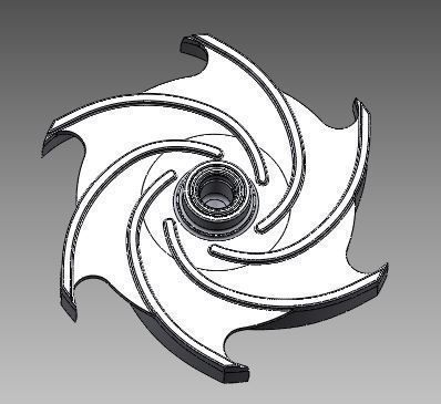 3x4-10H Impeller 3D model | CGTrader