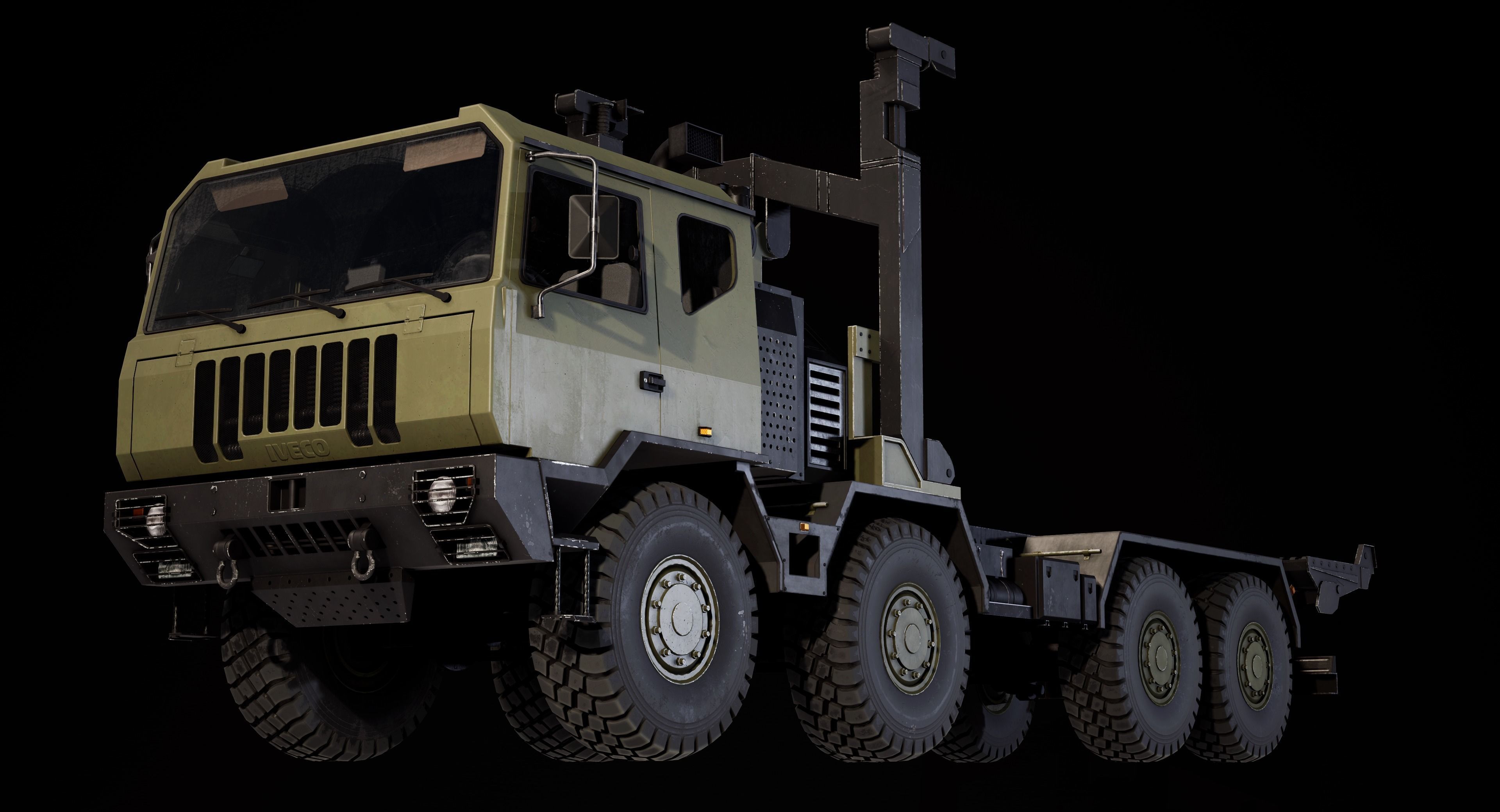 3D model Iveco M320 with loading cargo system VR / AR / low-poly | CGTrader