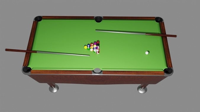 3D model Billiard pool table Low-poly 3D model VR / AR / low-poly ...